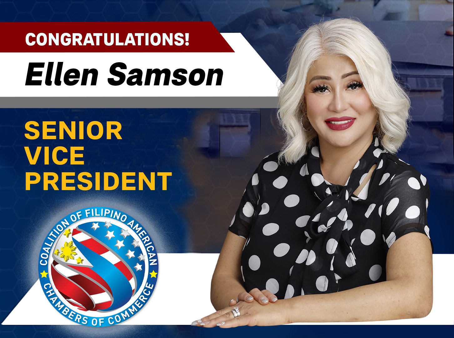Ellen Samson - Coalition of Filipino American Chambers of Commerce - COFACC
