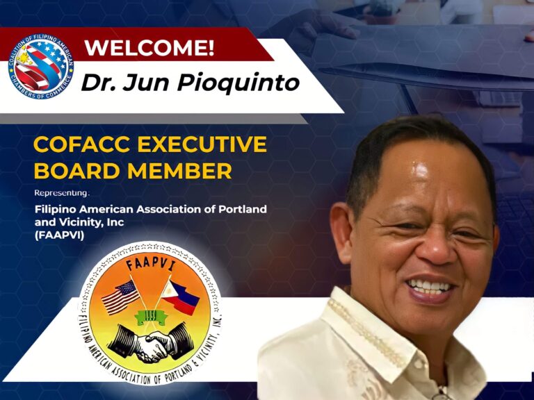 Dr. Jun Pioquinto - Coalition of Filipino American Chambers of Commerce ...